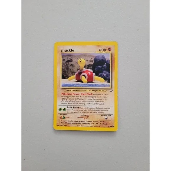 Pokemon | Toys | Pokemon Trading Card Yellow And Red Shuckle | Poshmark